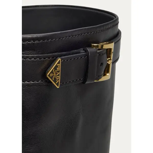 Prada 30mm Stivali Leather Riding Boots