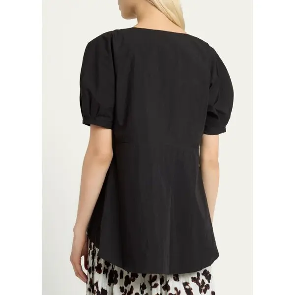 Proenza Schouler Tia Puff-sleeve Parachute Cotton Blouse