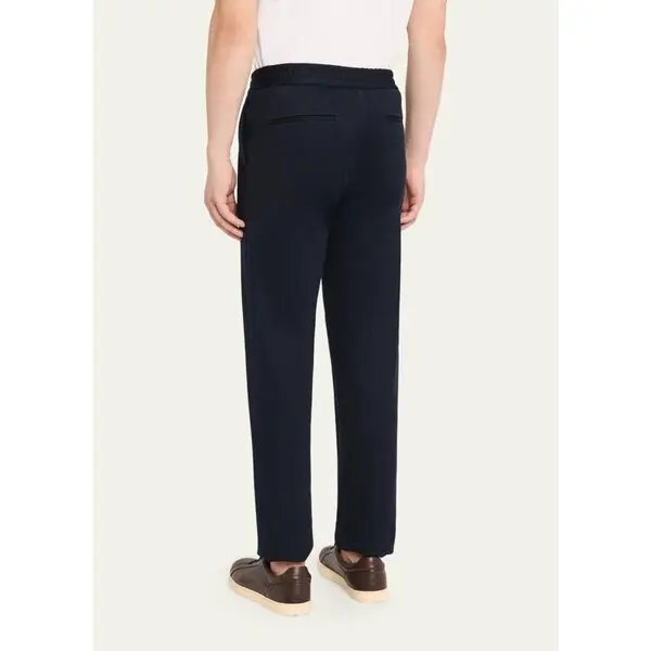 MAURIZIO BALDASSARI Jersey Straight-leg Drawstring Pants