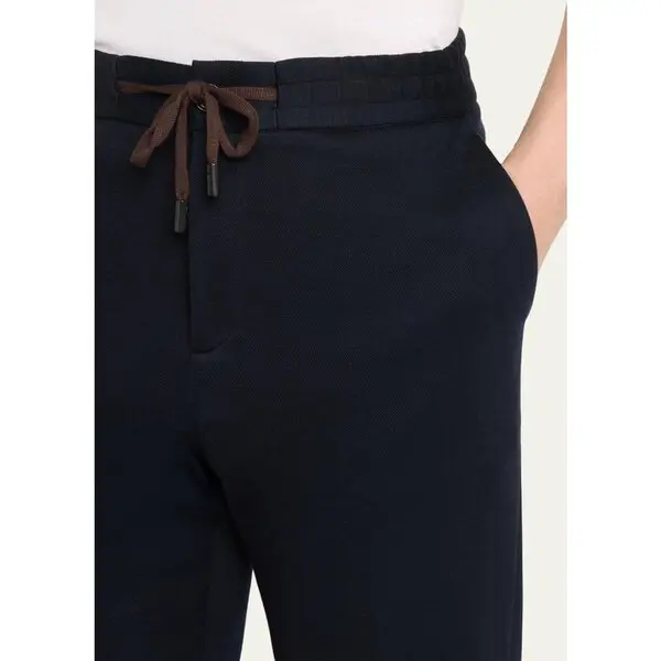 MAURIZIO BALDASSARI Jersey Straight-leg Drawstring Pants
