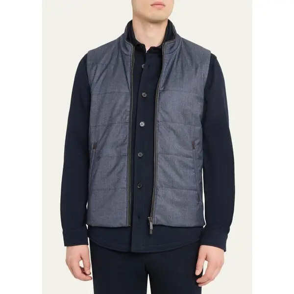 MAURIZIO BALDASSARI Arena Vest With Knit Inserts