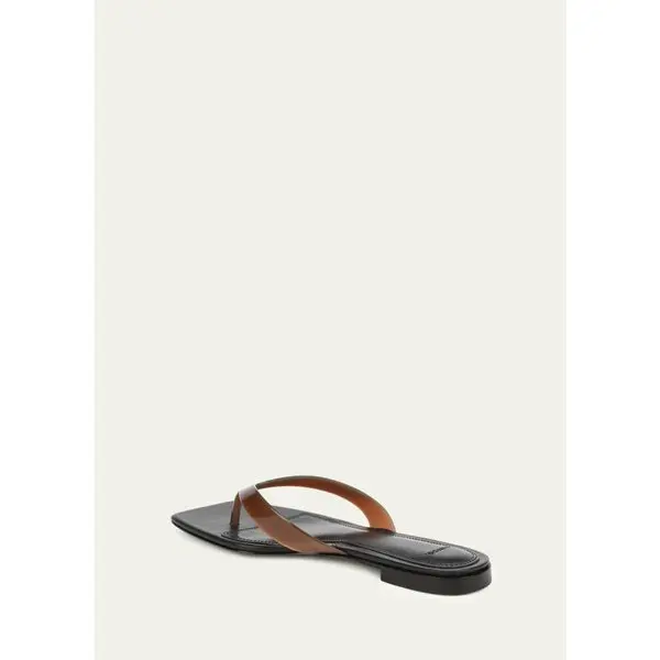 Vince San Juan Jelly Flat Thong Sandals - Saddle