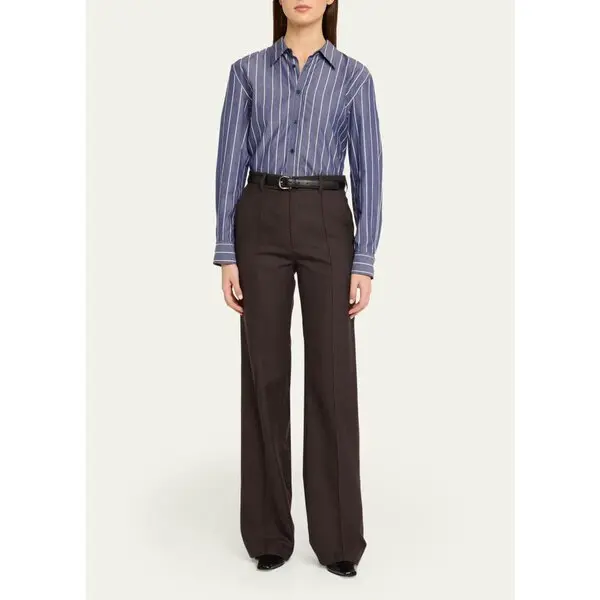 NILI LOTAN Raphael Classic Striped Button-down Shirt