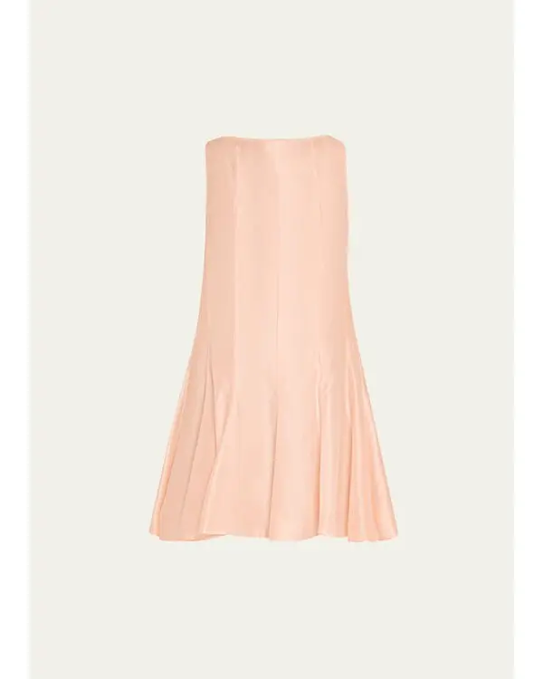 Khaite Mags Sleeveless Paneled Short Dress