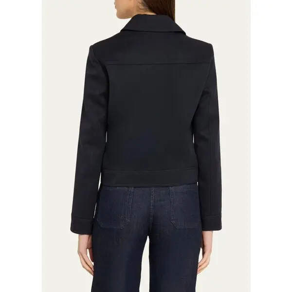 NILI LOTAN Susannah Virgin Wool Cropped Jacket