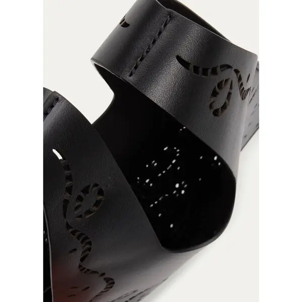 Simone Rocha Mini Laser-cut Shopper Tote Bag - Black