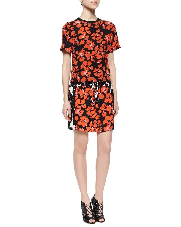 L'Agence Eda Cropped Etoile-print Linen Jacket