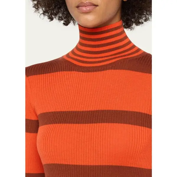 ZANKOV Runi Striped Turtleneck Top