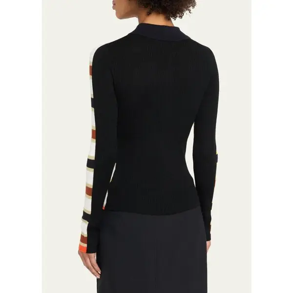 ZANKOV Caesar Striped Polo Top