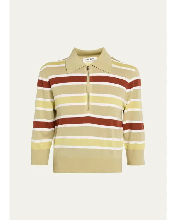 ZANKOV David Striped Merino Wool Pullover
