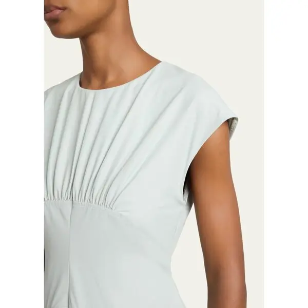 Proenza Schouler White Label Nyssa A-line Technical Cotton Dress - Jade