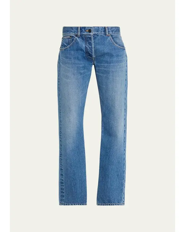 THE ROW Fima Low-rise Straight-leg Ankle Jeans