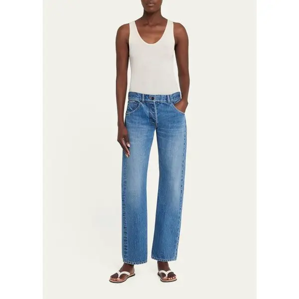 THE ROW Fima Low-rise Straight-leg Ankle Jeans