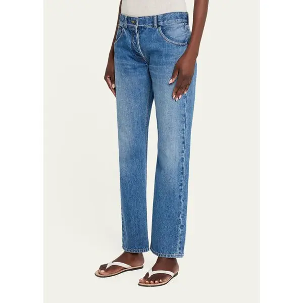 THE ROW Fima Low-rise Straight-leg Ankle Jeans