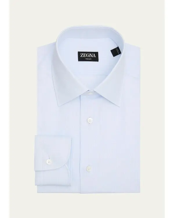Zegna Trecapi Cotton Melange Dress Shirt