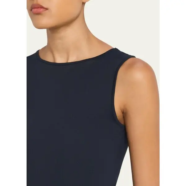 Majestic Filatures Bateau-neck Stretch Jersey Tank Top