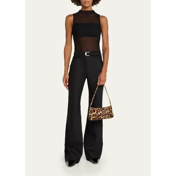 MANSUR GAVRIEL Gaia Calf Hair Baguette Shoulder Bag