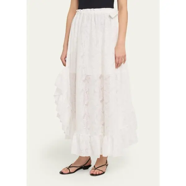 Zimmermann Daylight Ruffle Maxi Skirt