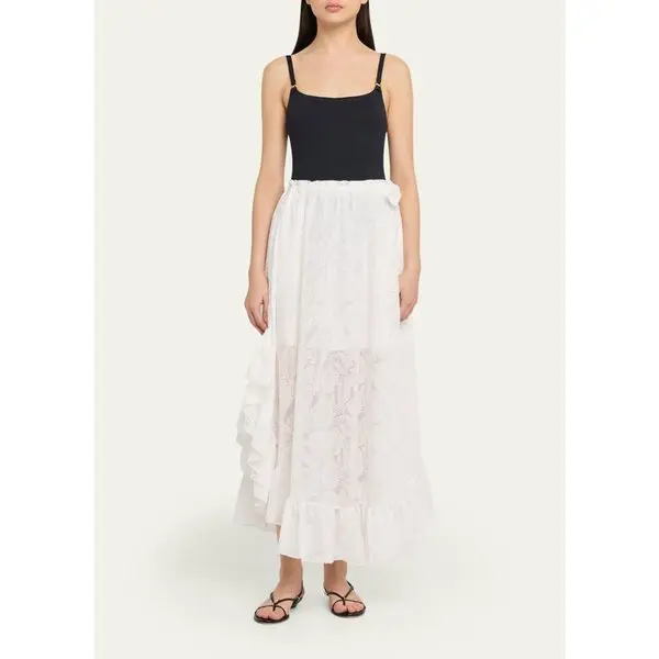 Zimmermann Daylight Ruffle Maxi Skirt