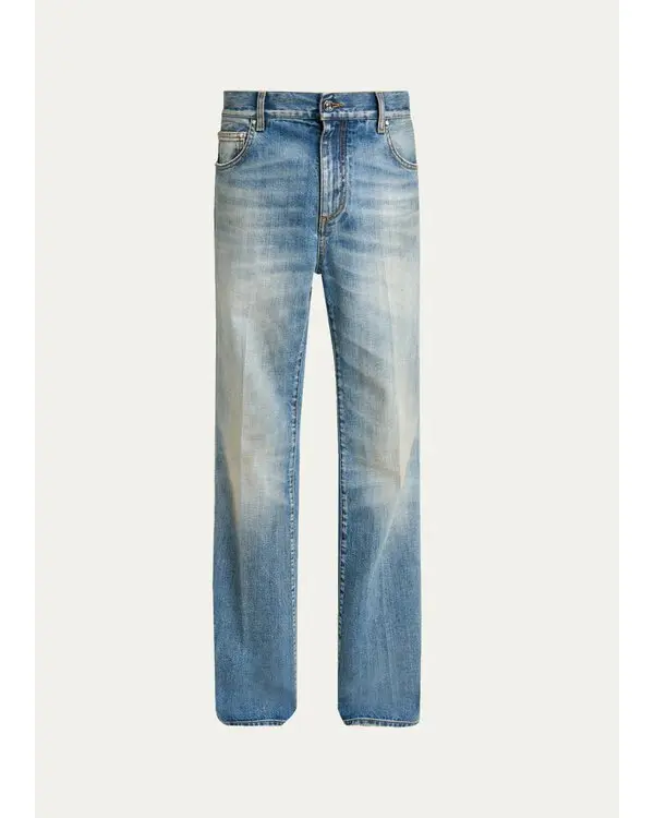 Amiri Ma Fit Faded Denim Jeans