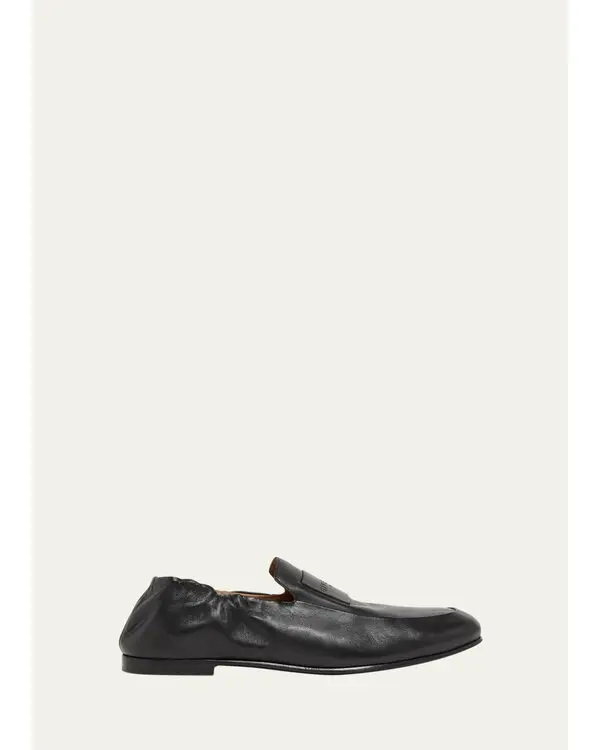 Givenchy Leather Elasticized Loafers