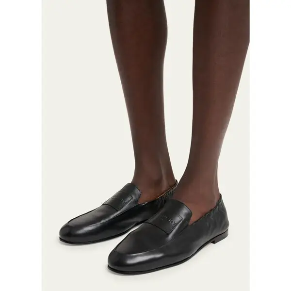 Givenchy Leather Elasticized Loafers