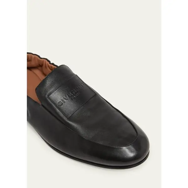 Givenchy Leather Elasticized Loafers