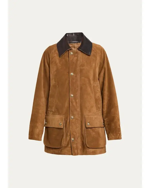 NILI LOTAN Kedem Suede Parka Jacket