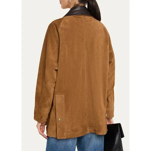 NILI LOTAN Kedem Suede Parka Jacket