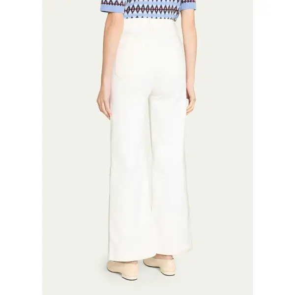 FRAME Le Slim Palazzo Pants - Natural