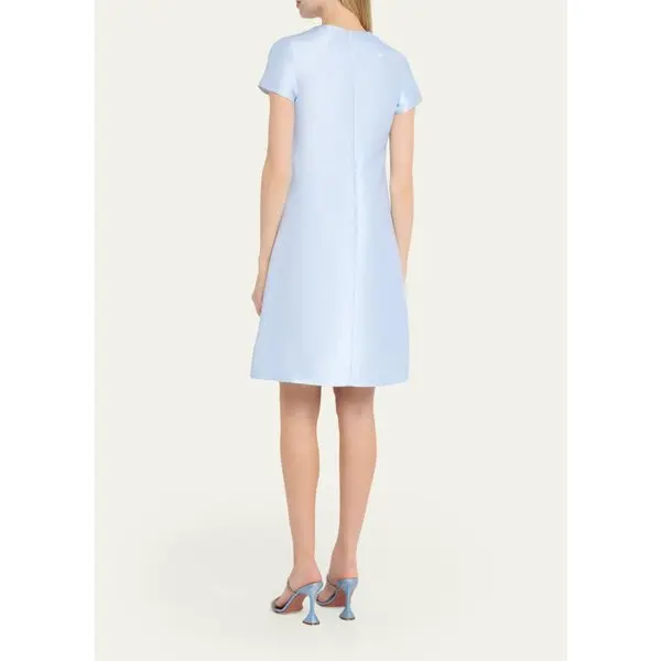 Rickie Freeman For Teri Jon Floral-print Faille Dress