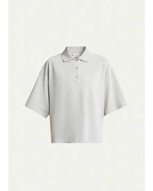 Saint Laurent Short-sleeve Oversized Polo Shirt