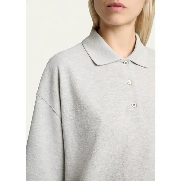 Saint Laurent Short-sleeve Oversized Polo Shirt