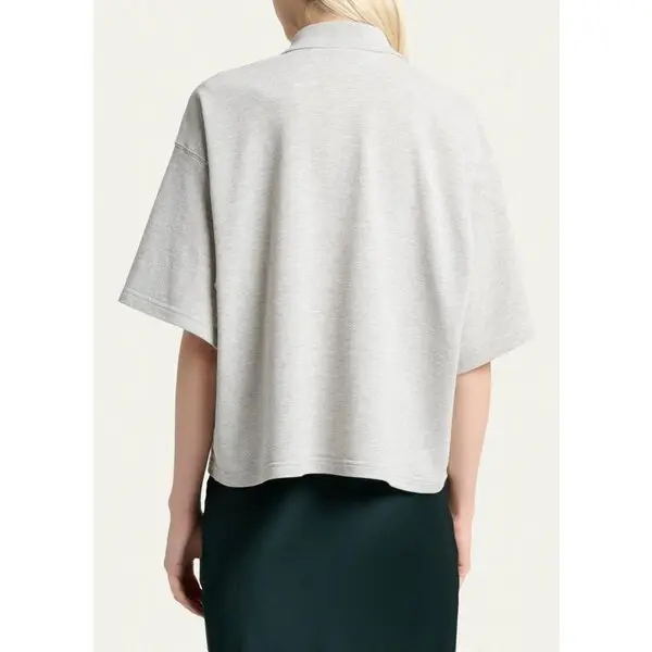 Saint Laurent Short-sleeve Oversized Polo Shirt