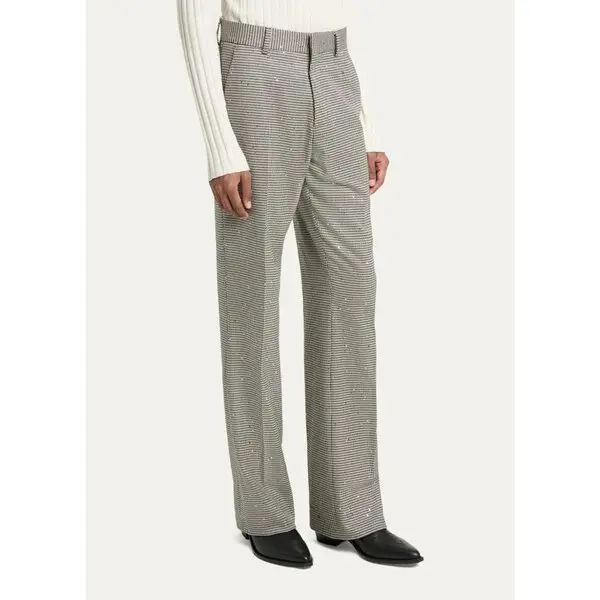 Amiri Ma Fit Houndstooth Sequin Trousers