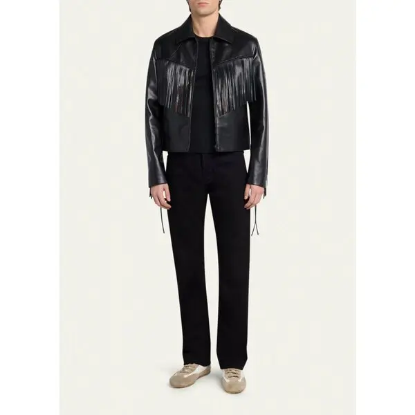 Alexander McQueen Beaded Harness Micro-rib Cotton Crewneck T-shirt