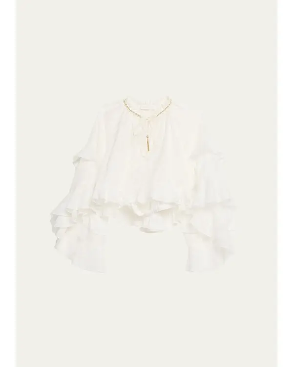 Zimmermann Daylight Ruffle Blouse