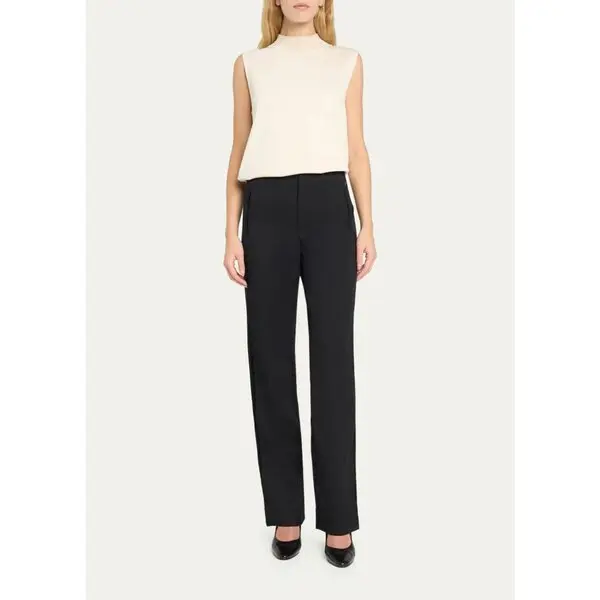 DIOTIMA Trine Handstitched Side Cutout Straight-leg Trousers