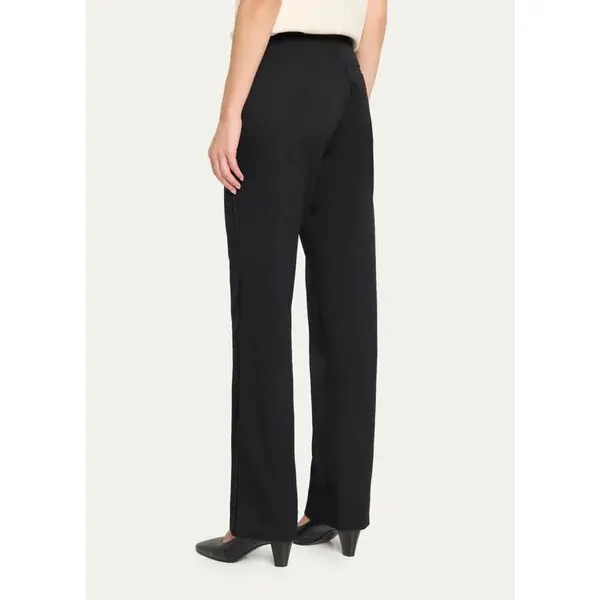 DIOTIMA Trine Handstitched Side Cutout Straight-leg Trousers