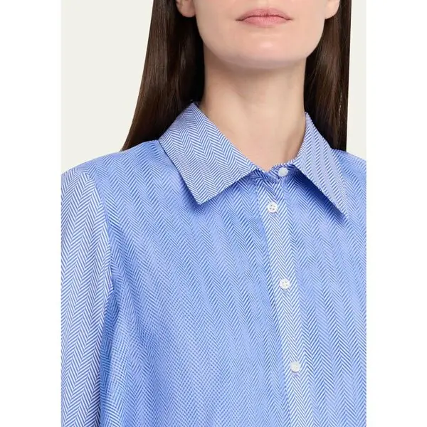 Brandon Maxwell Vaughn Frothy Layered Button-down Shirt