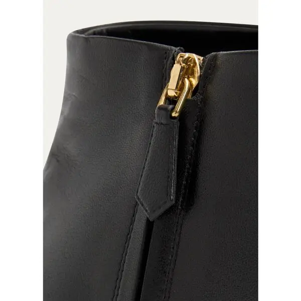 Prada 35mm Triangle Logo Leather Ankle Boots