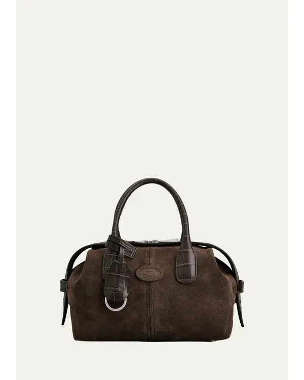 TOD'S Mini Suede Bowling Bag
