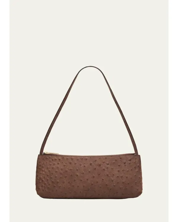 MANSUR GAVRIEL Gaia Leather Baguette Shoulder Bag - Ebony