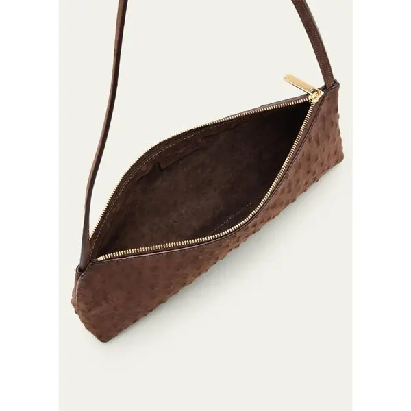 MANSUR GAVRIEL Gaia Leather Baguette Shoulder Bag - Ebony