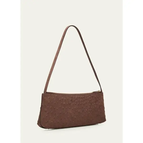 MANSUR GAVRIEL Gaia Leather Baguette Shoulder Bag - Ebony