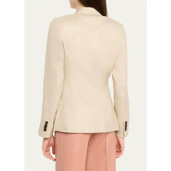 Kiton Shimmering Wool-blend Single-breasted Jacket