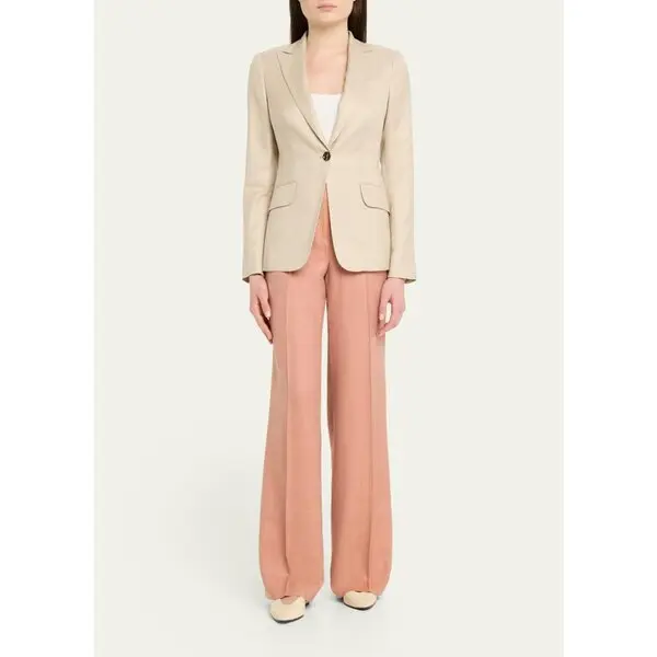 Kiton Shimmering Wool-blend Single-breasted Jacket