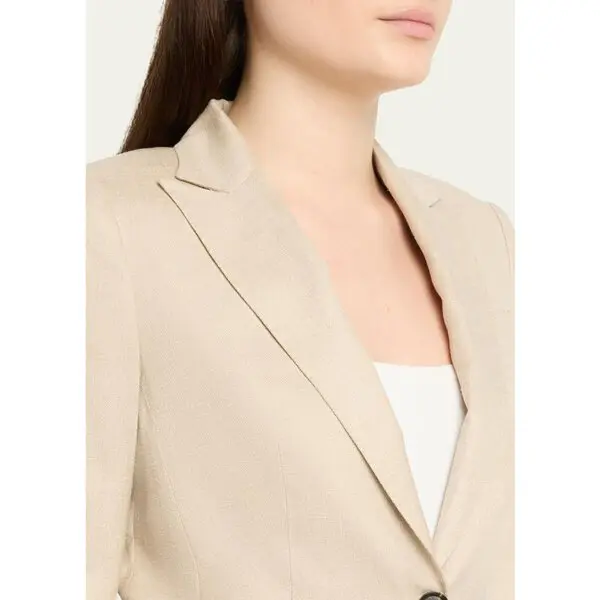 Kiton Shimmering Wool-blend Single-breasted Jacket