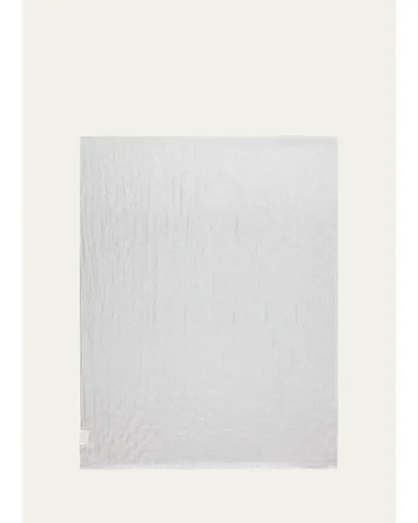 Brunello Cucinelli Sparkling Cashmere And Silk Scarf - Grey