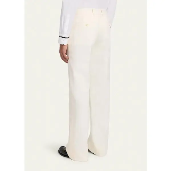 Alexander McQueen Wool Pintuck-pleated Wide-leg Trousers